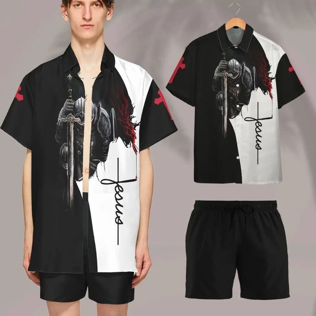 3D Jesus Christ A Child Of God Custom Hawaiian Shirts - Trendy Aloha