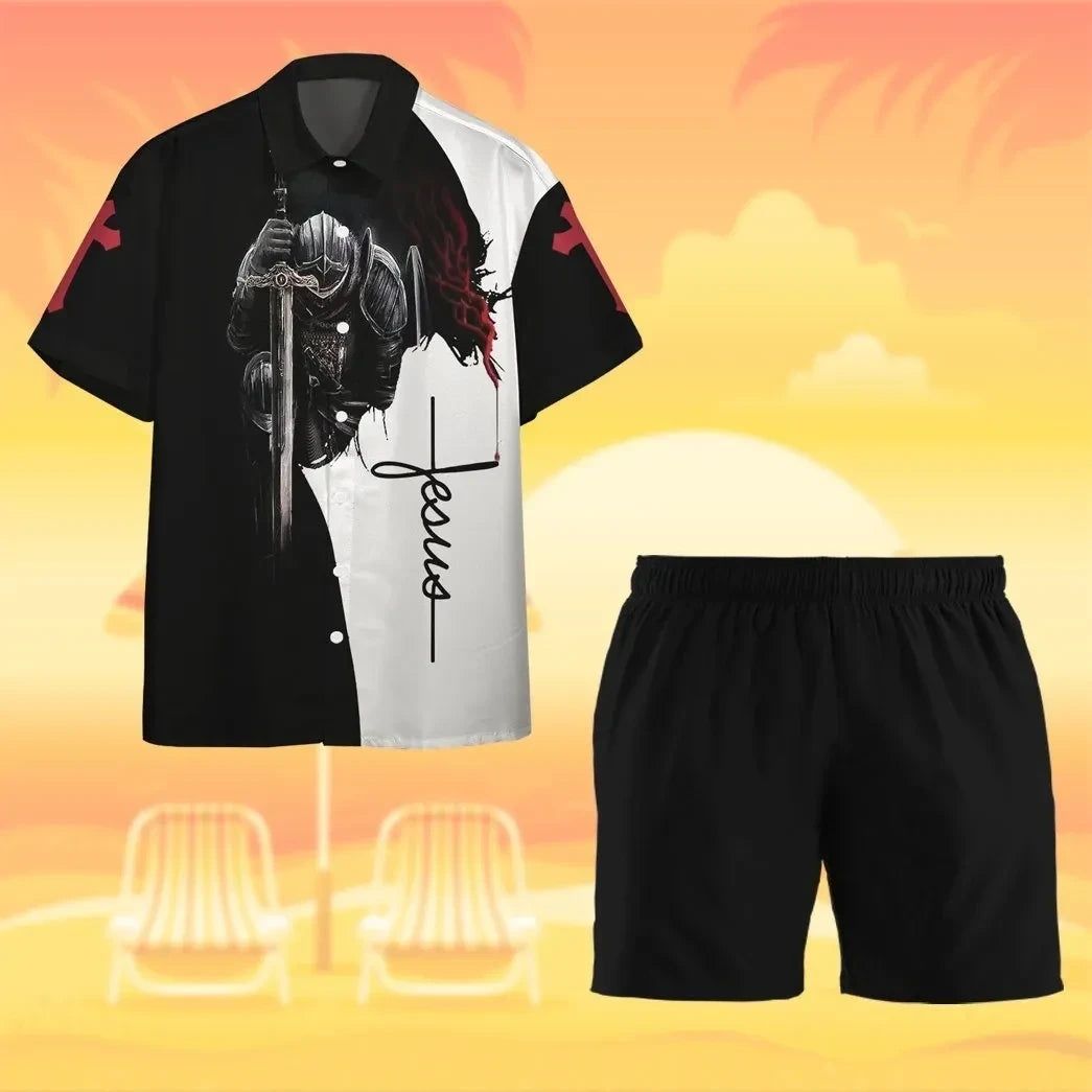 3D Jesus Christ A Child Of God Custom Hawaiian Shirts - Trendy Aloha
