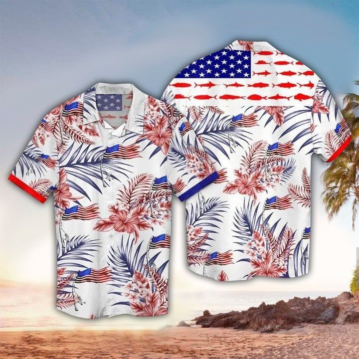 4Th Of July Trendy Hawaiian Shirt, Happy Independence Day Trendy ...