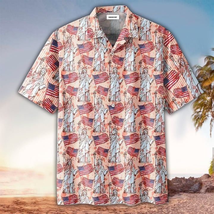 4Th Of July Trendy Hawaiian Shirt, Happy Independence Day Trendy ...