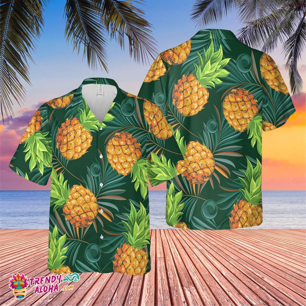 Pineapple Hawaiian Shirts - Trendy Aloha