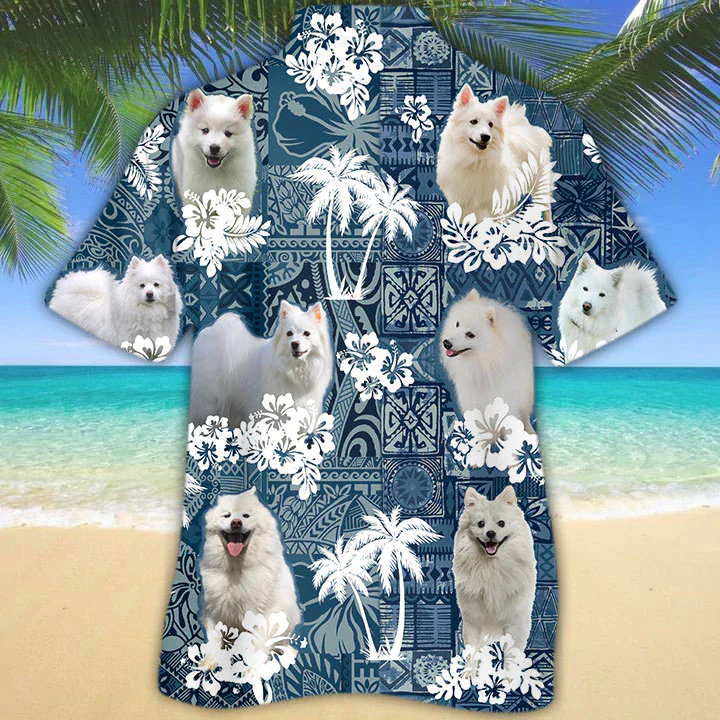 American Eskimo Trendy Hawaiian Shirt - Trendy Aloha
