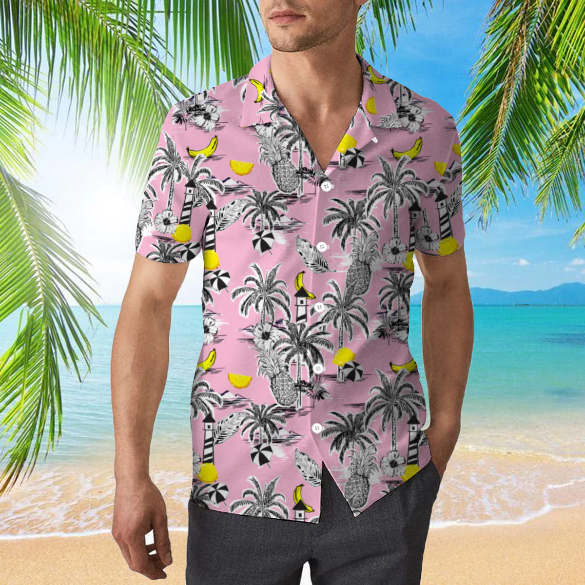 Palm Tree Hawaiian Shirt - Trendy Aloha