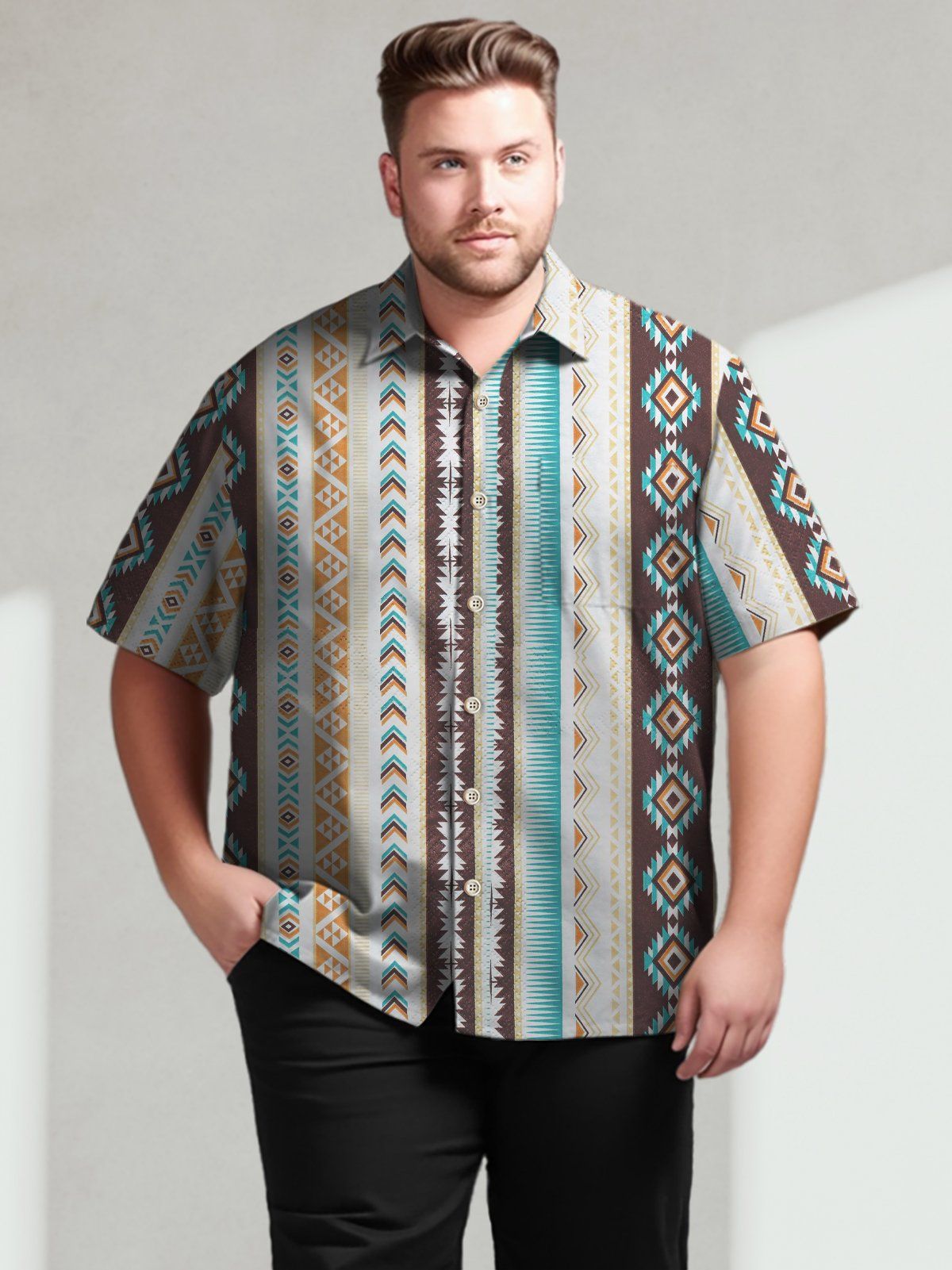 Big And Tall Crochet Shirt