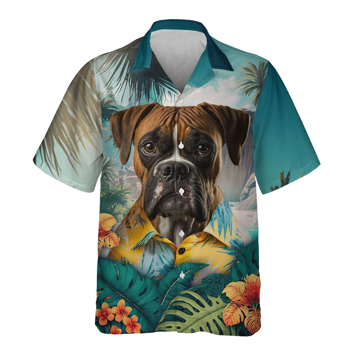 Boxer Ai - 3D Tropical Trendy Hawaiian Shirt - Trendy Aloha