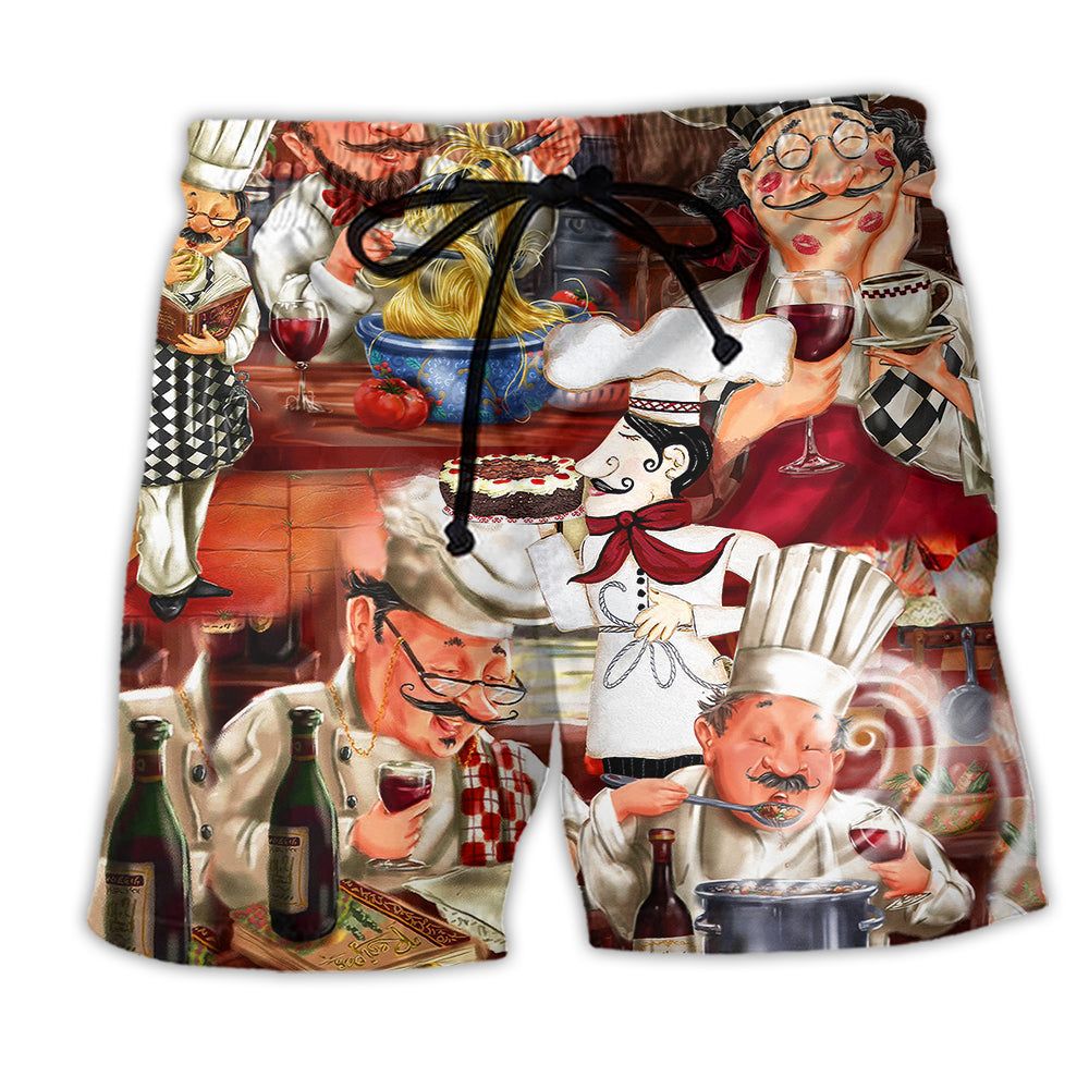 Chef Cooking Is The Art Of Life Trendy Aloha Hawaiian Beach Shorts ...