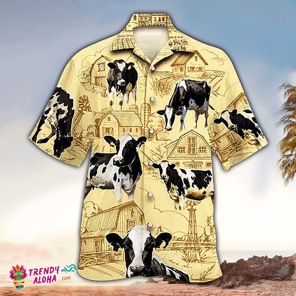 Cow Hawaiian Shirt - Trendy Aloha