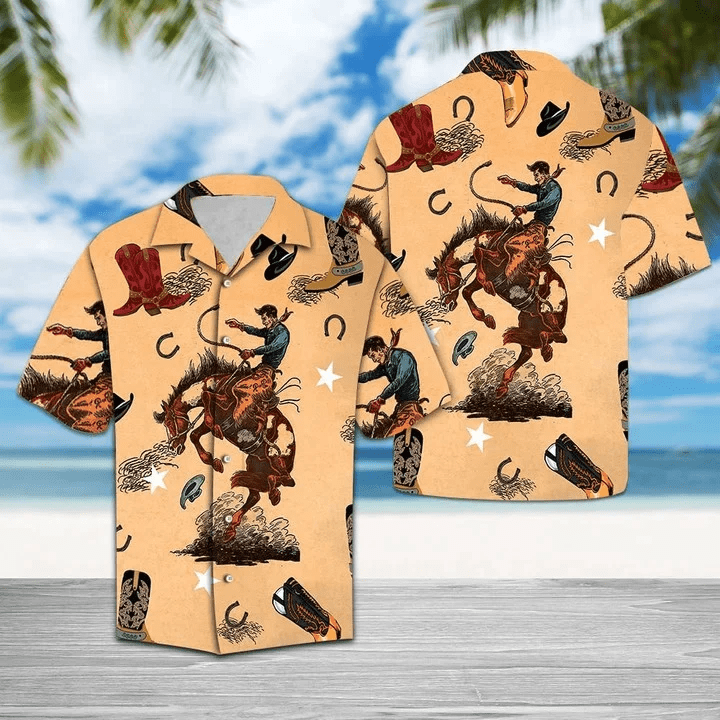 Cowboy Hawaiian Shirt - Trendy Aloha