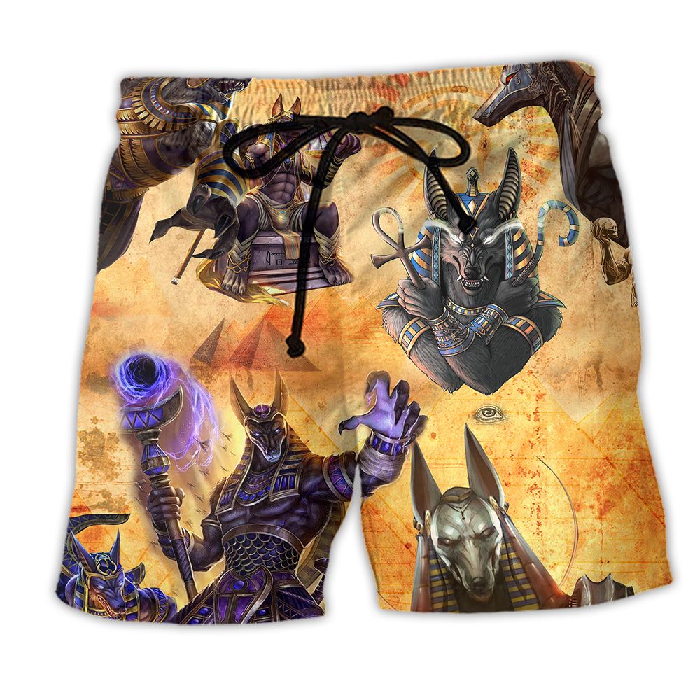 Egypt God Anubis The Egyptian Trendy Aloha Hawaiian Beach Shorts ...