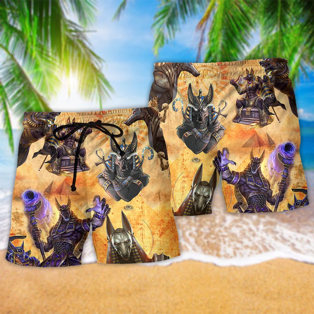 Egypt God Anubis The Egyptian Trendy Aloha Hawaiian Beach Shorts ...