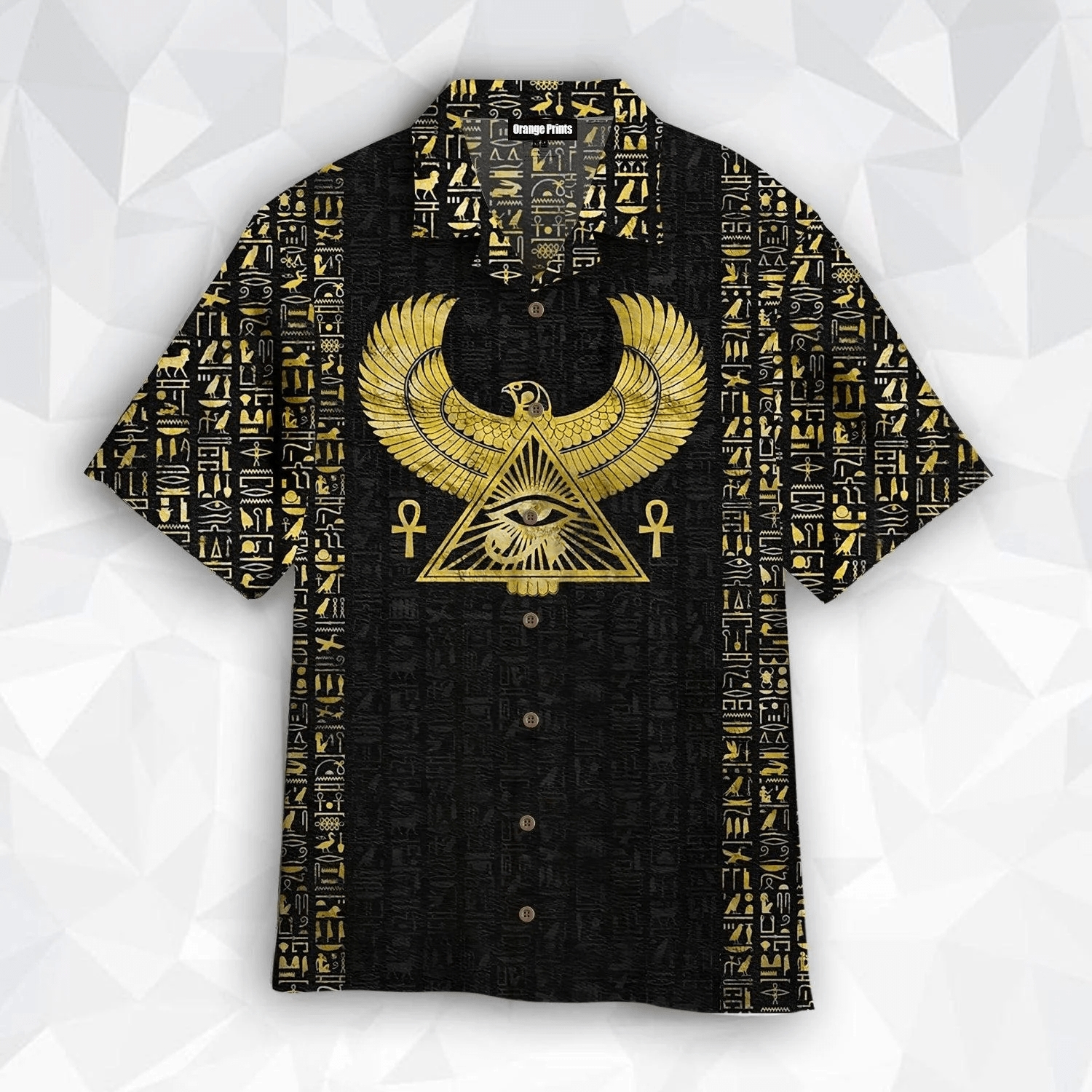Egyptian Eye Of Horus Trendy Hawaiian Shirt For - Trendy Aloha