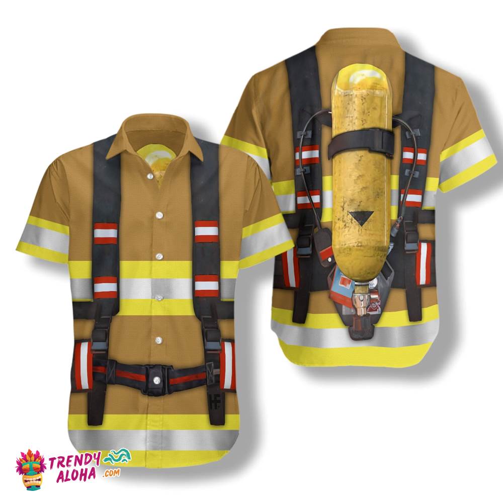 Firefighter Hawaiian Shirt - Trendy Aloha