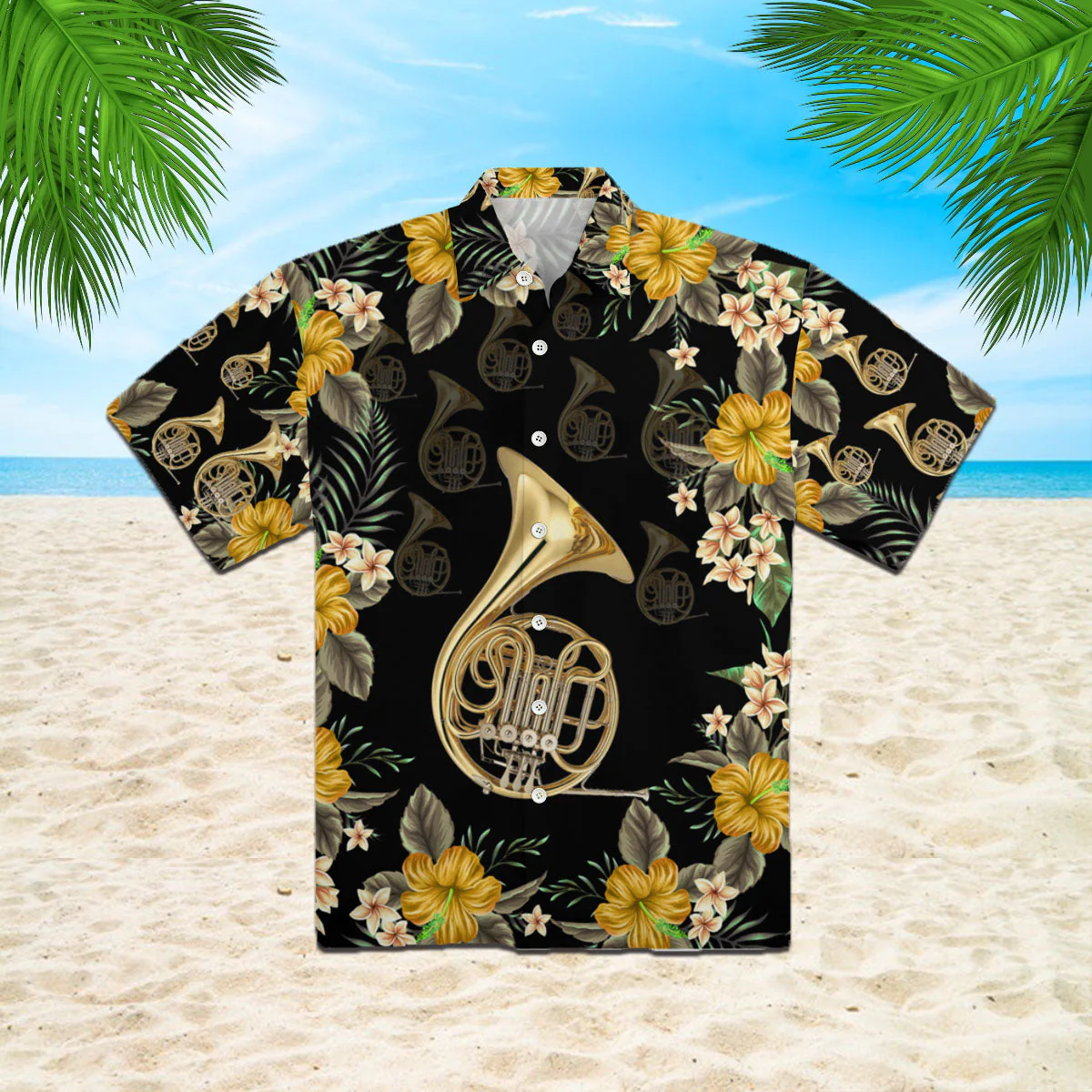 French Horn Trendy Hawaiian Shirt - Trendy Aloha