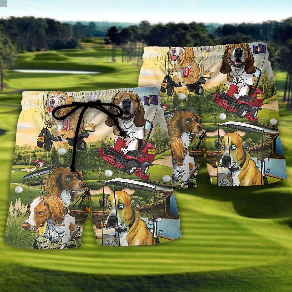 Dogs Playing Golf
