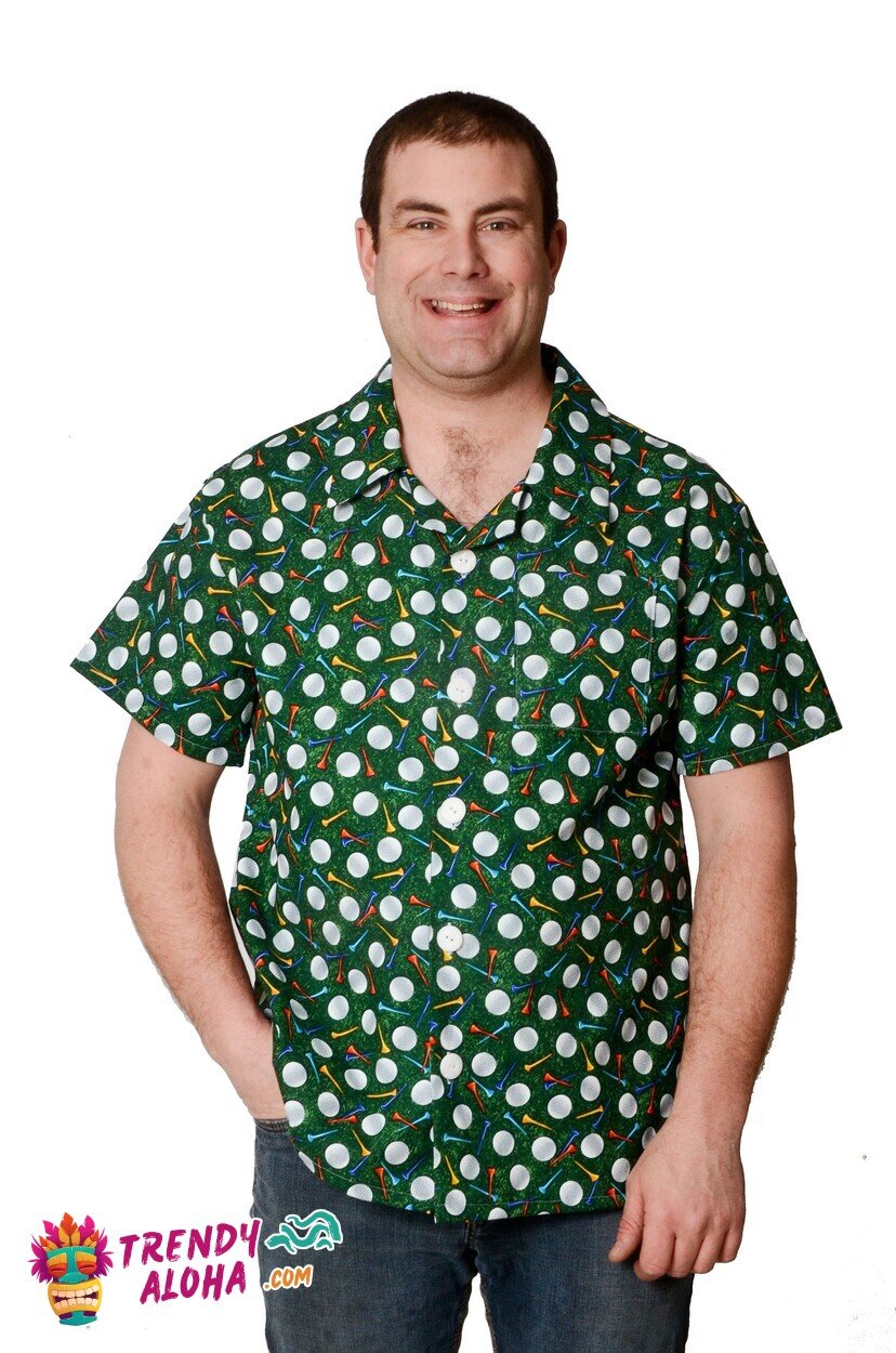 Golfer's Delight Pattern Casual Shirt for Lovers of the Links - Trendy ...