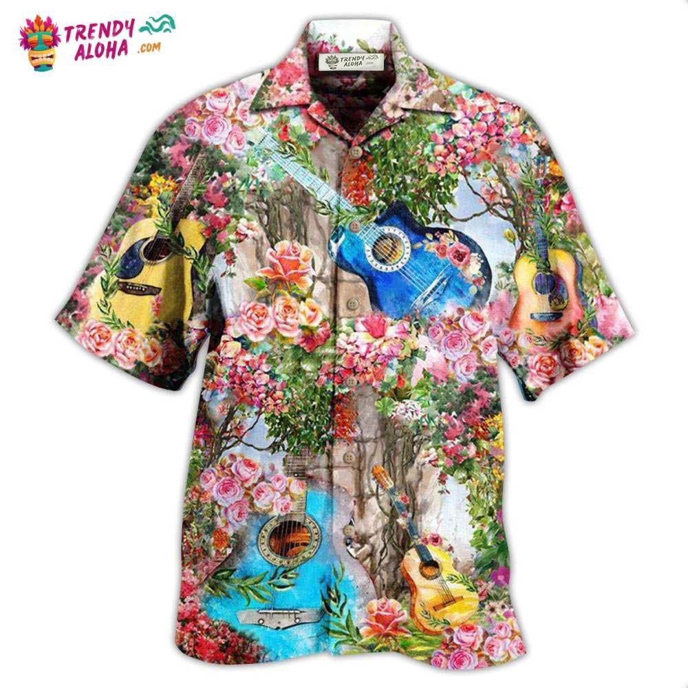 Guitar Hawaiian Shirt - Trendy Aloha