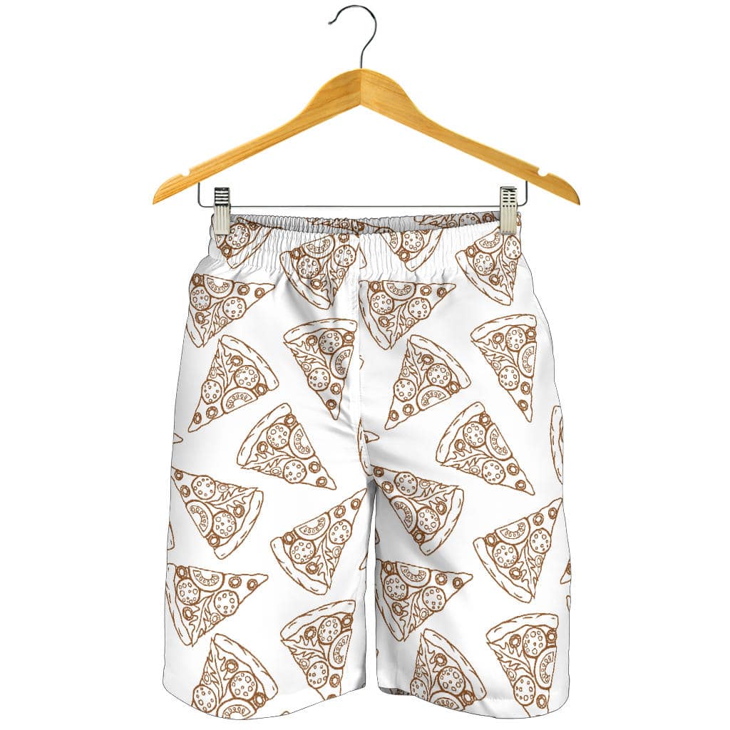 Hand Drawn Pizza Pattern For Men Women Kid Shorts - Trendy Aloha
