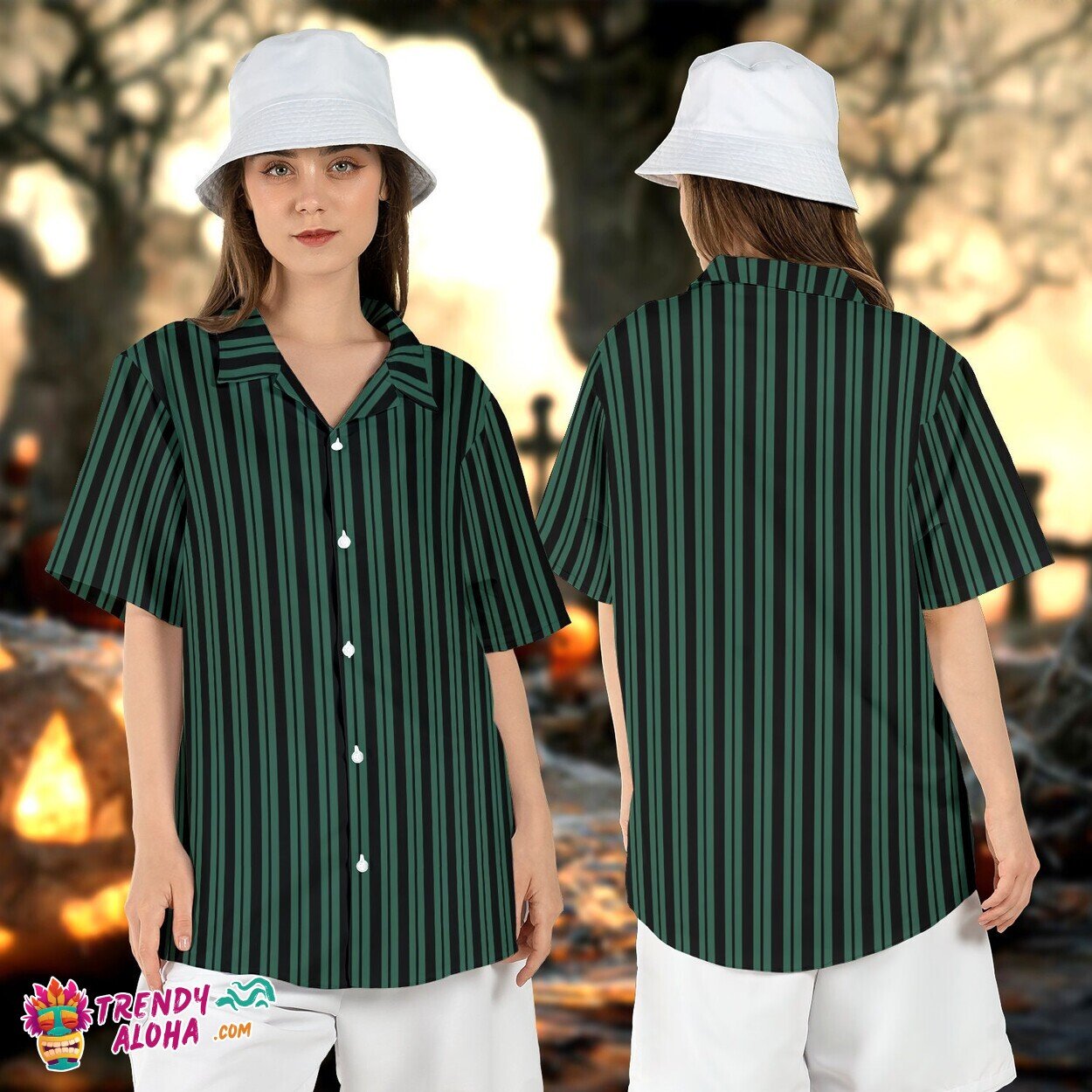 Haunted Mansion Ghosts Halloween Disney Horror Aloha Shirt - Trendy Aloha