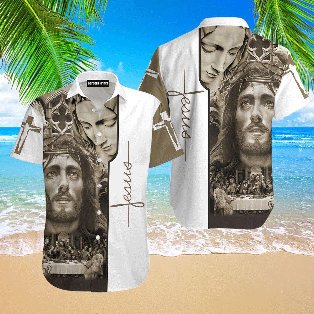 Jesus Bless America White Aloha Hawaiian Shirts For Men And For Women ...