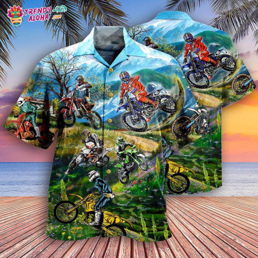 Motorcycle Hawaiian Shirt - Trendy Aloha