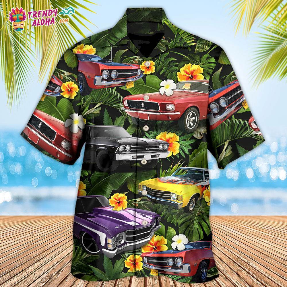 Car Hawaiian Shirt - Trendy Aloha