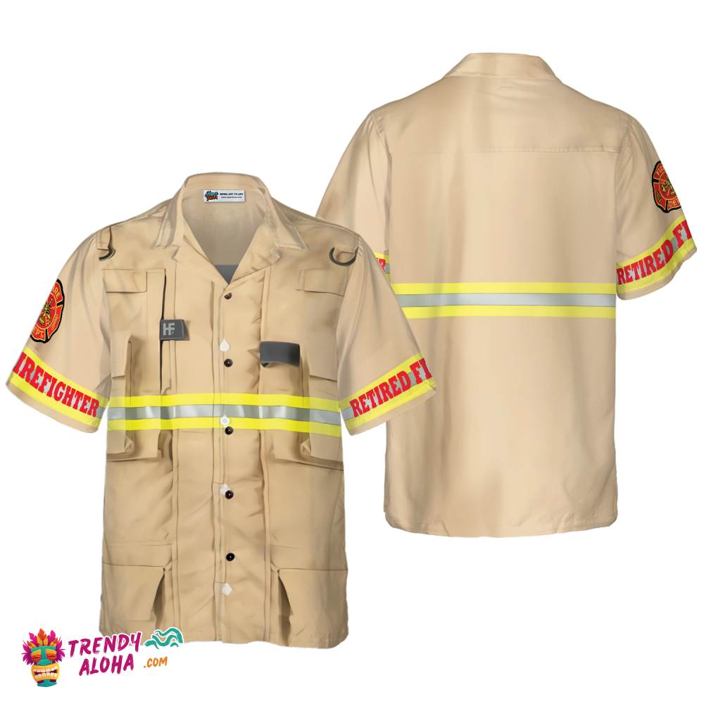 Firefighter Hawaiian Shirt - Trendy Aloha