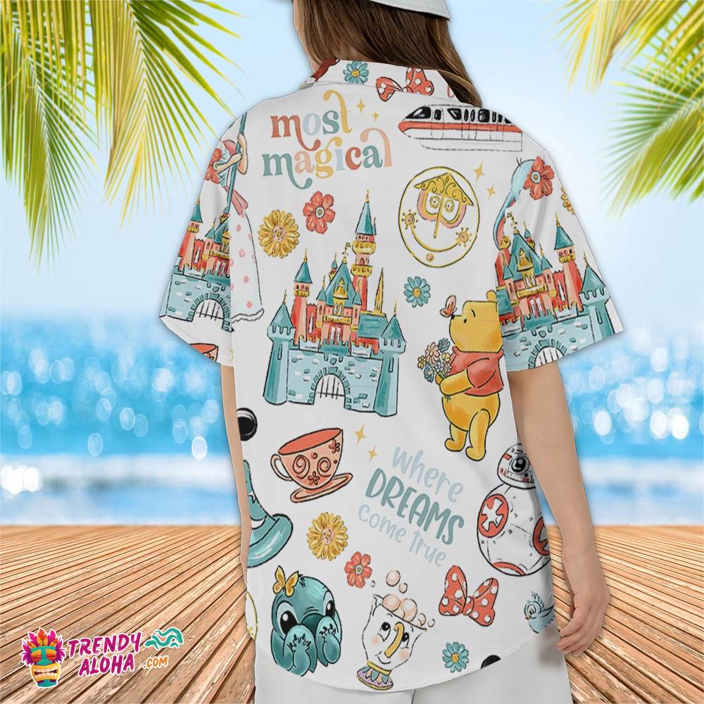 Retro Disney Spring Castle Boo Peep Stitch Pooh Floral Star Wars Minnie ...