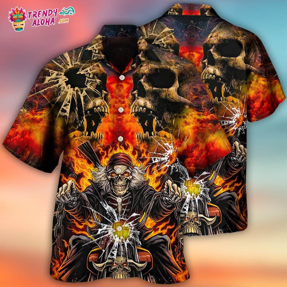 Skull Hawaiian Shirts - Trendy Aloha