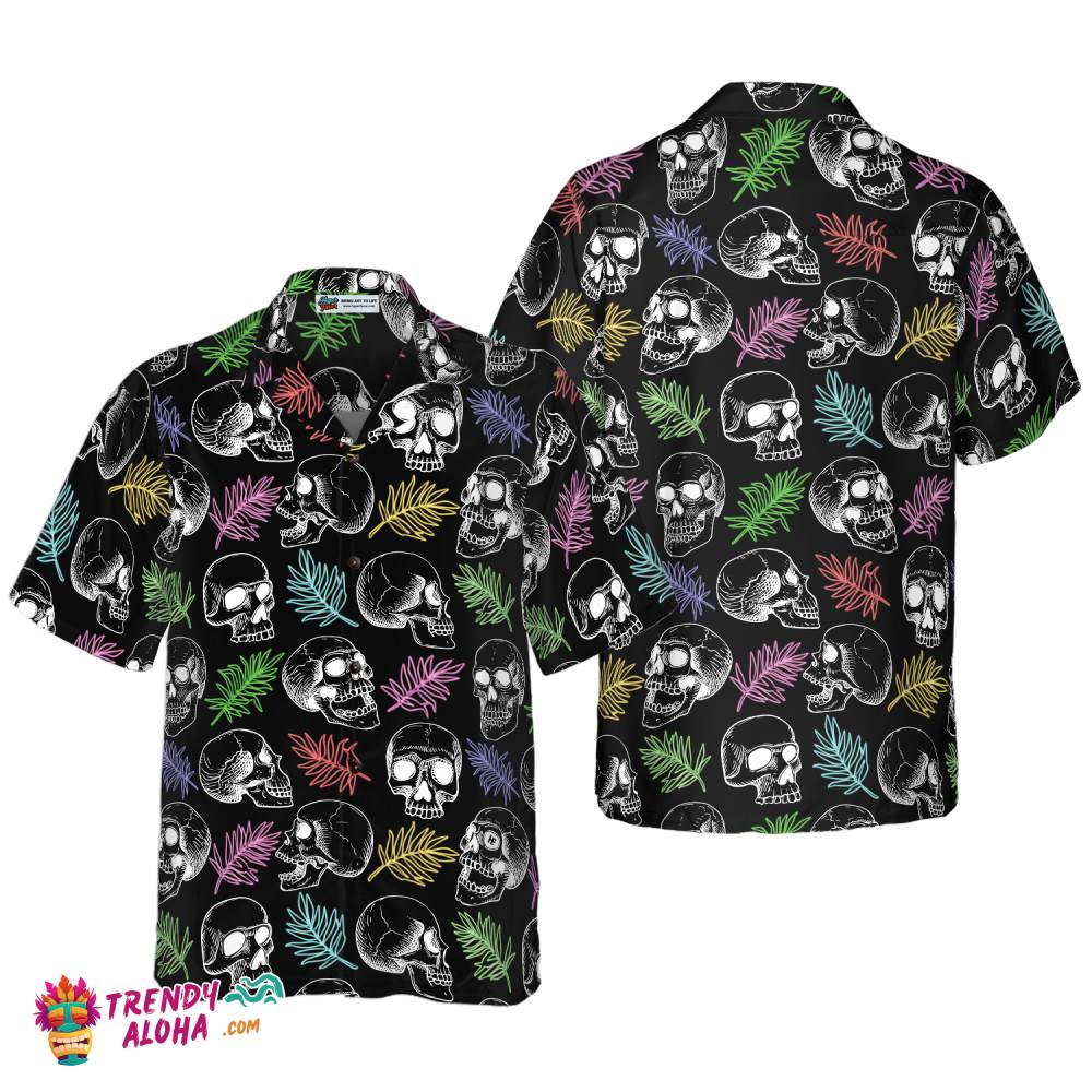 Skull Hawaiian Shirts - Trendy Aloha