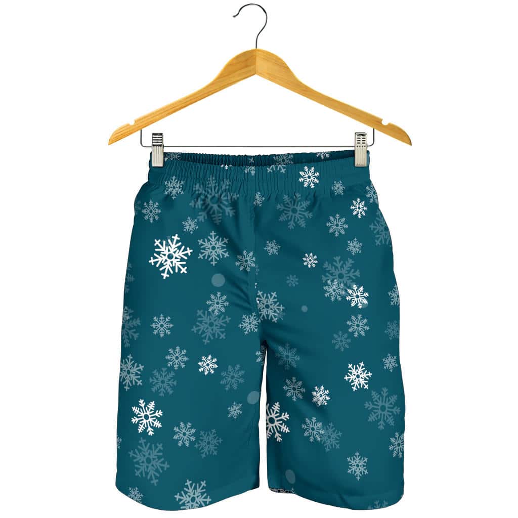 Snowflake Pattern Dark Background For Men Women Kid Shorts - Trendy Aloha