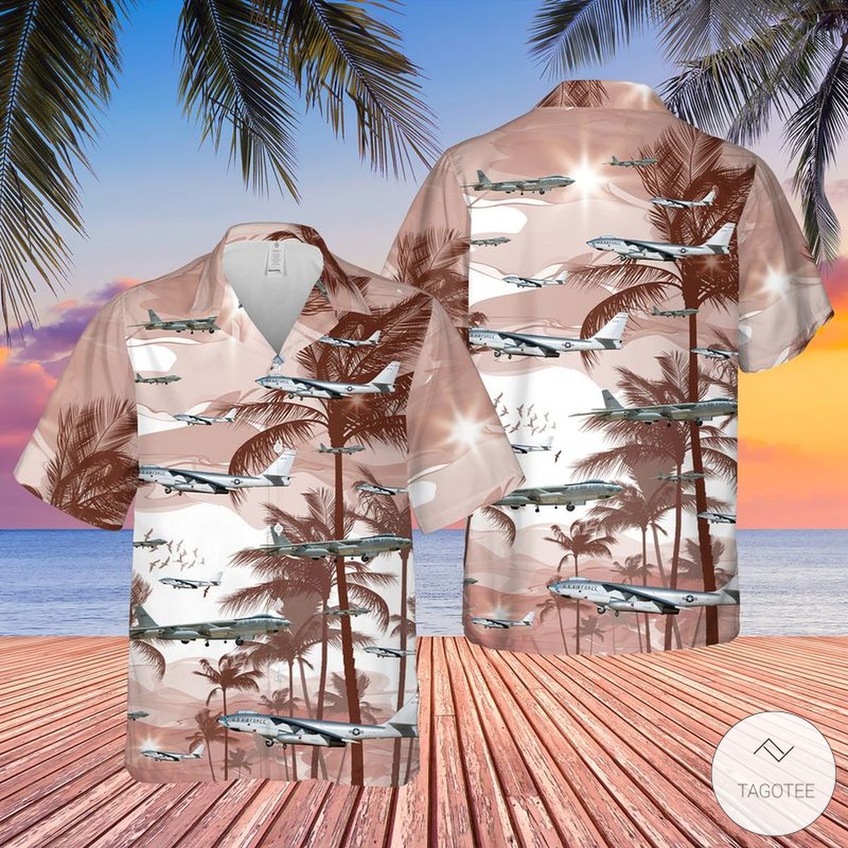 Stratojet Boeing Air Force Special Edition Hawaiian Shirt Collector ...