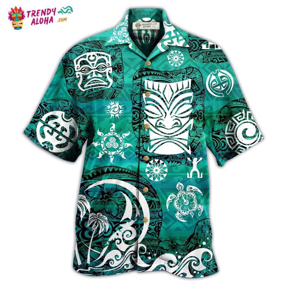 Tiki Hawaiian Shirt - Trendy Aloha