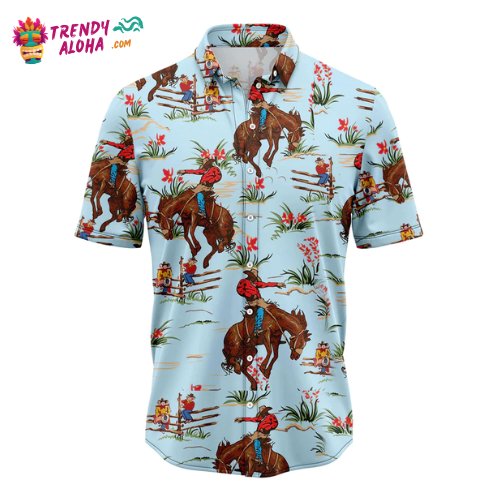 Cowboy Hawaiian Shirt - Trendy Aloha