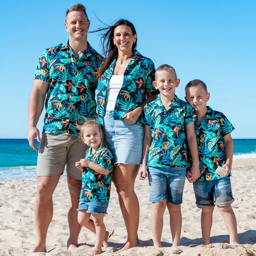 Matching Hawaiian Outfits for Family
